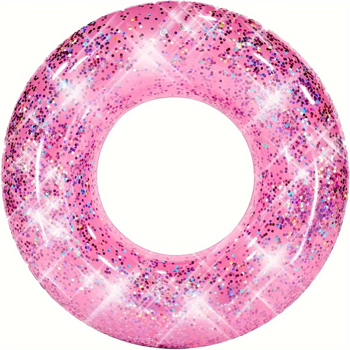 AUMIY Shiny Pink Swim Ring For The Pool Beach Or Lake This Inflatable ...