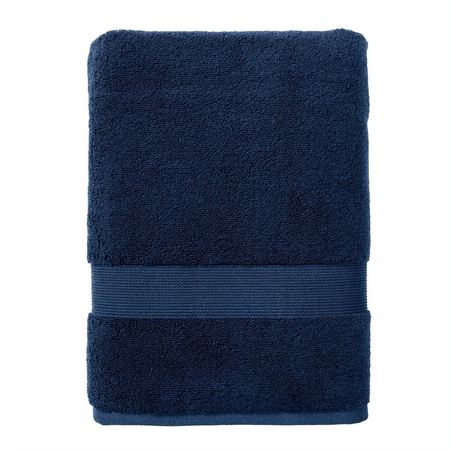 AUMIY Signature Soft Solid Bath Towel Blue Admiral - Walmart.com