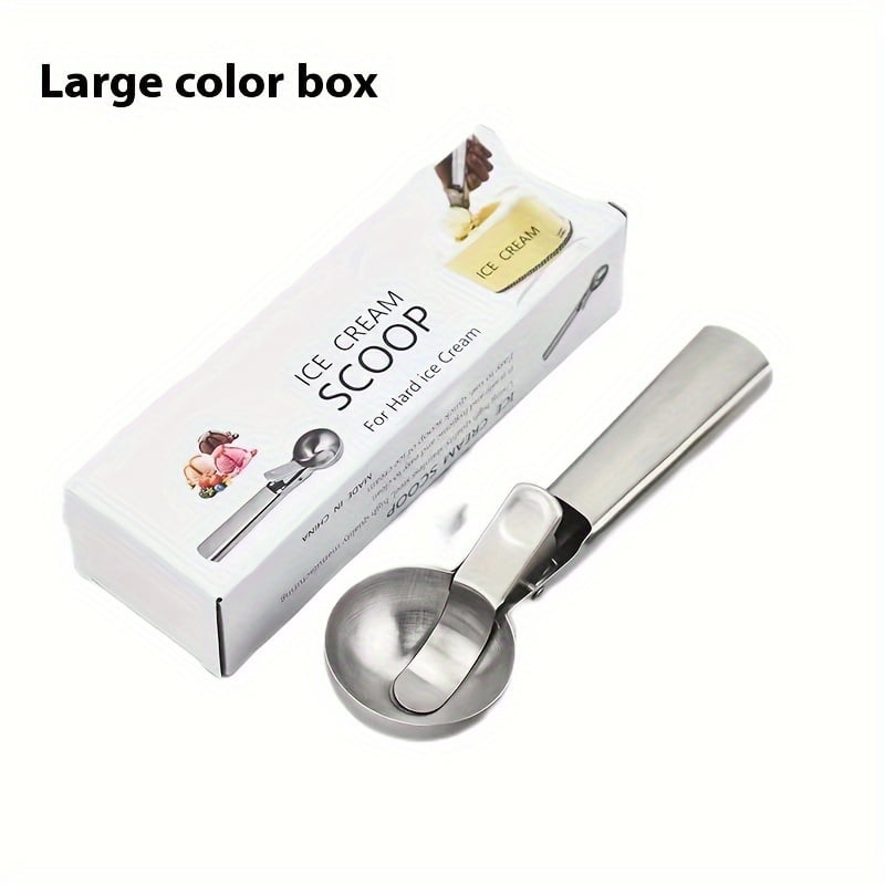 AUMIY Stainless Steel Ice Cream Scoop - Dual Purpose Ice Cream And ...