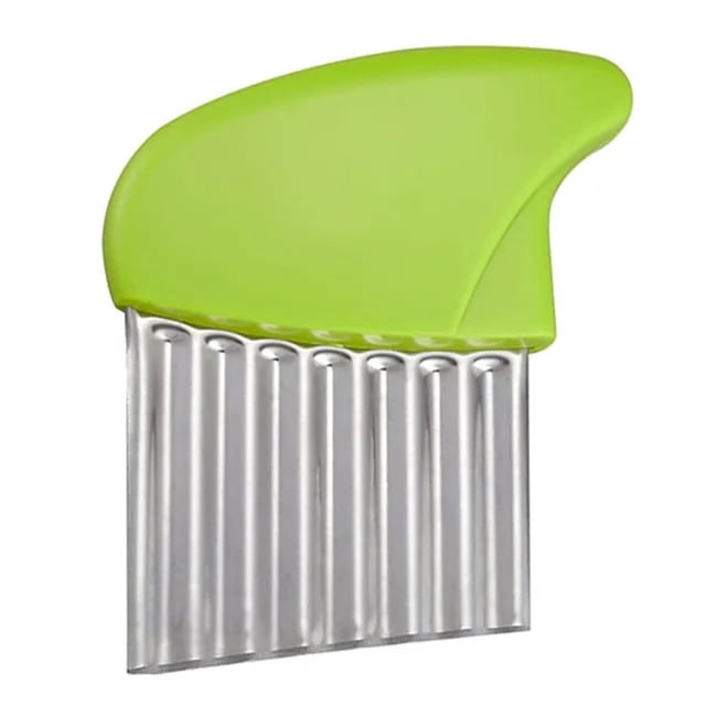 AUMIY Stainless Steel Potato Chip Slicer Dough Vegetable Fruit Crinkle ...