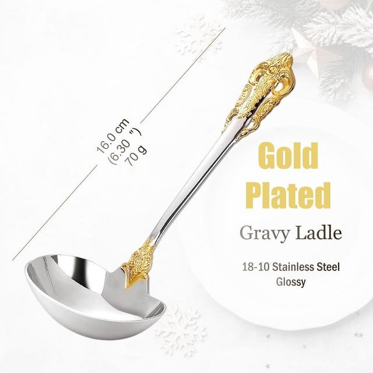 AUMIY Stainless Steel Silver Flatware Set Vintage Cutlery Hollow Handle ...