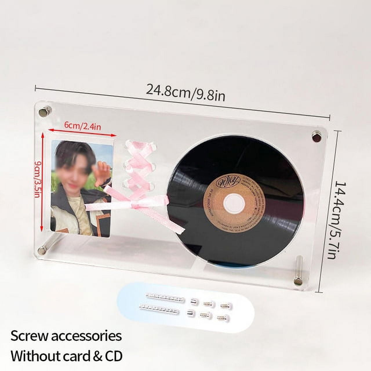 AUMIY Transparent Picture CD Frame Poster Holder Acrylic Cute Idol ...
