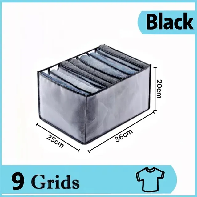 AUMIY Underwear Drawer Organizer Storage Box Foldable Closet Organizer ...