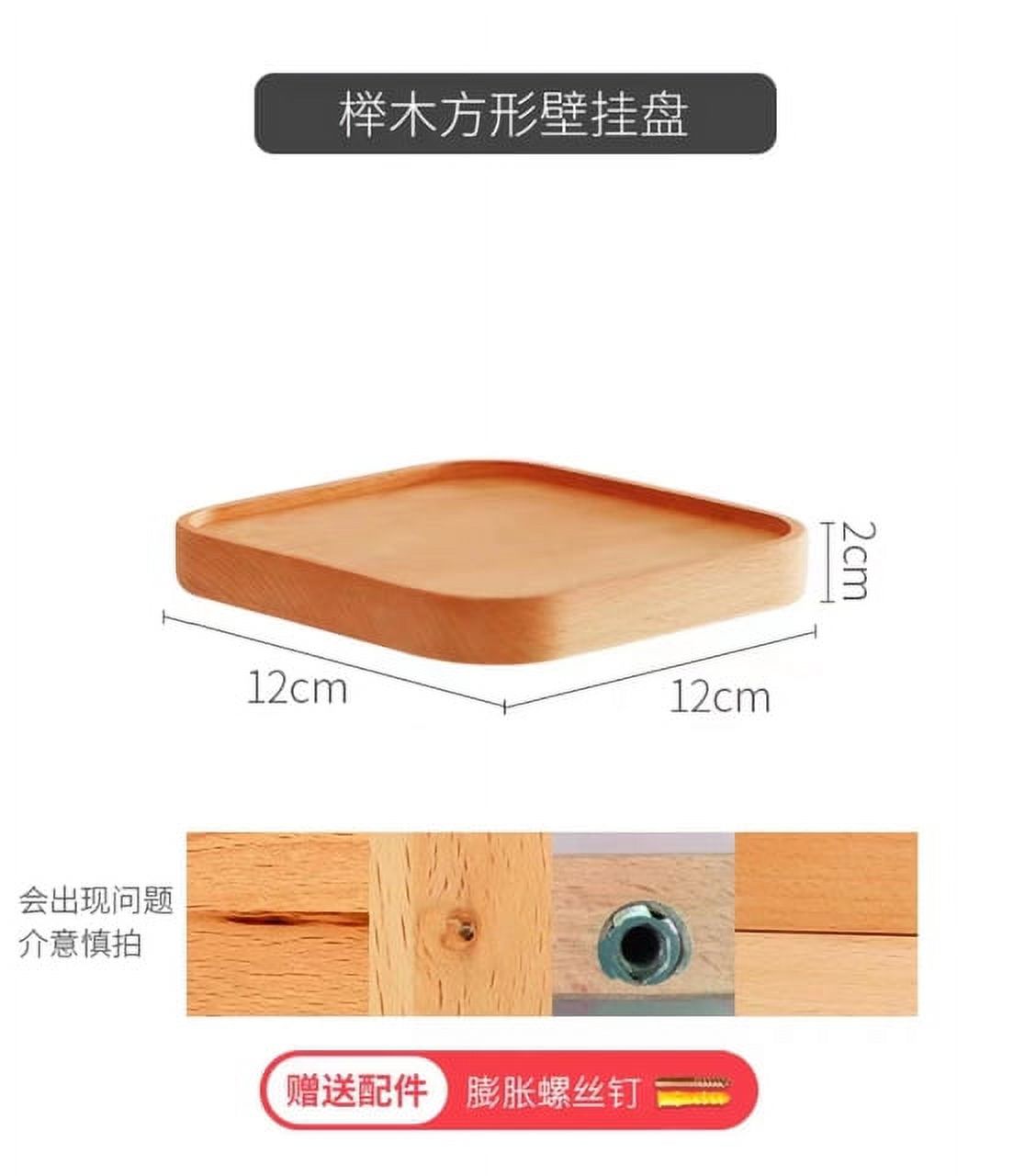 AUMIY Wooden Floating Shelf Circular Wood Shelf Wall Art Decor Wooden ...
