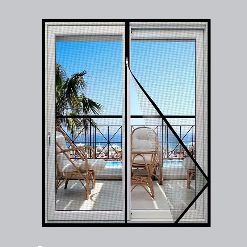 AUMIY Zipper style screen mesh self-adhesive screen window curtain ...