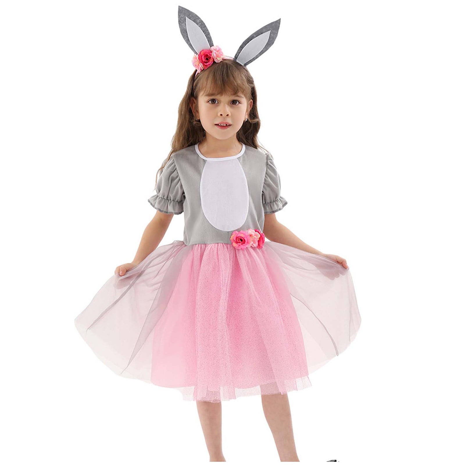 AUNVITO 2025 Easter Children Clothing Easter Children's Princess Dress ...