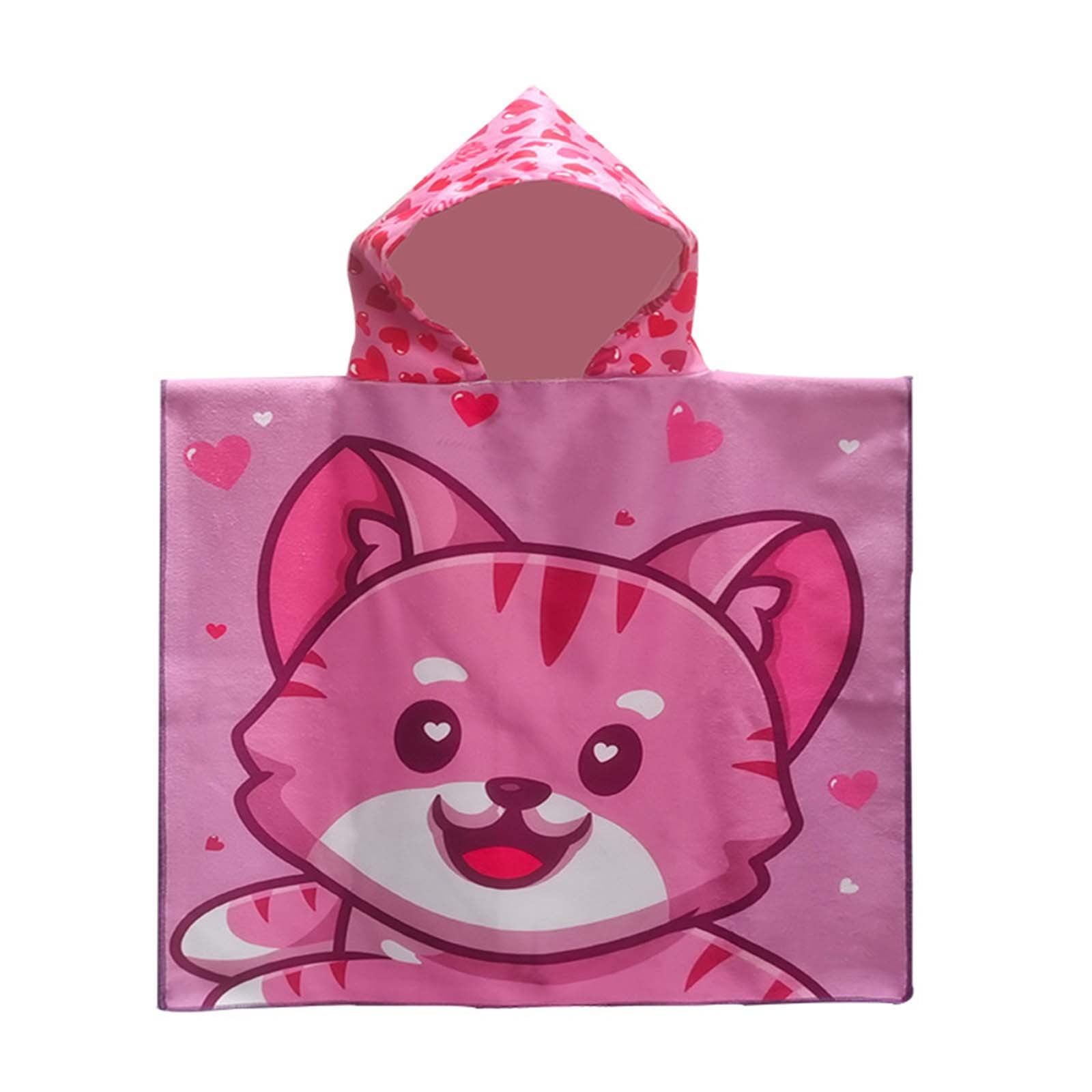 AUNVITO Animals Theme Cover-ups for Big Kids Hooded Bath Poncho Towels ...