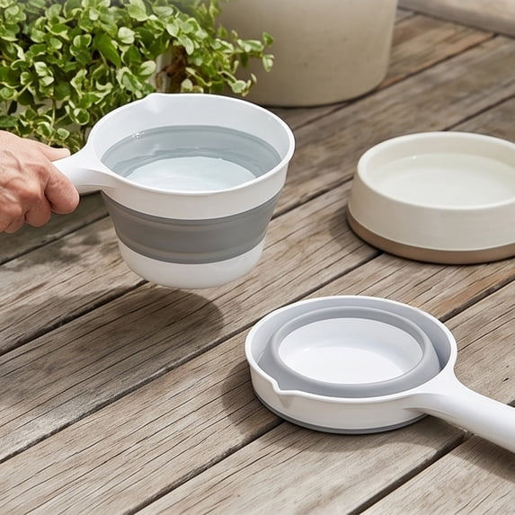 AUNVITO Collapsible Large Capacity Thickened Water Scoop Ladle, Durable ...