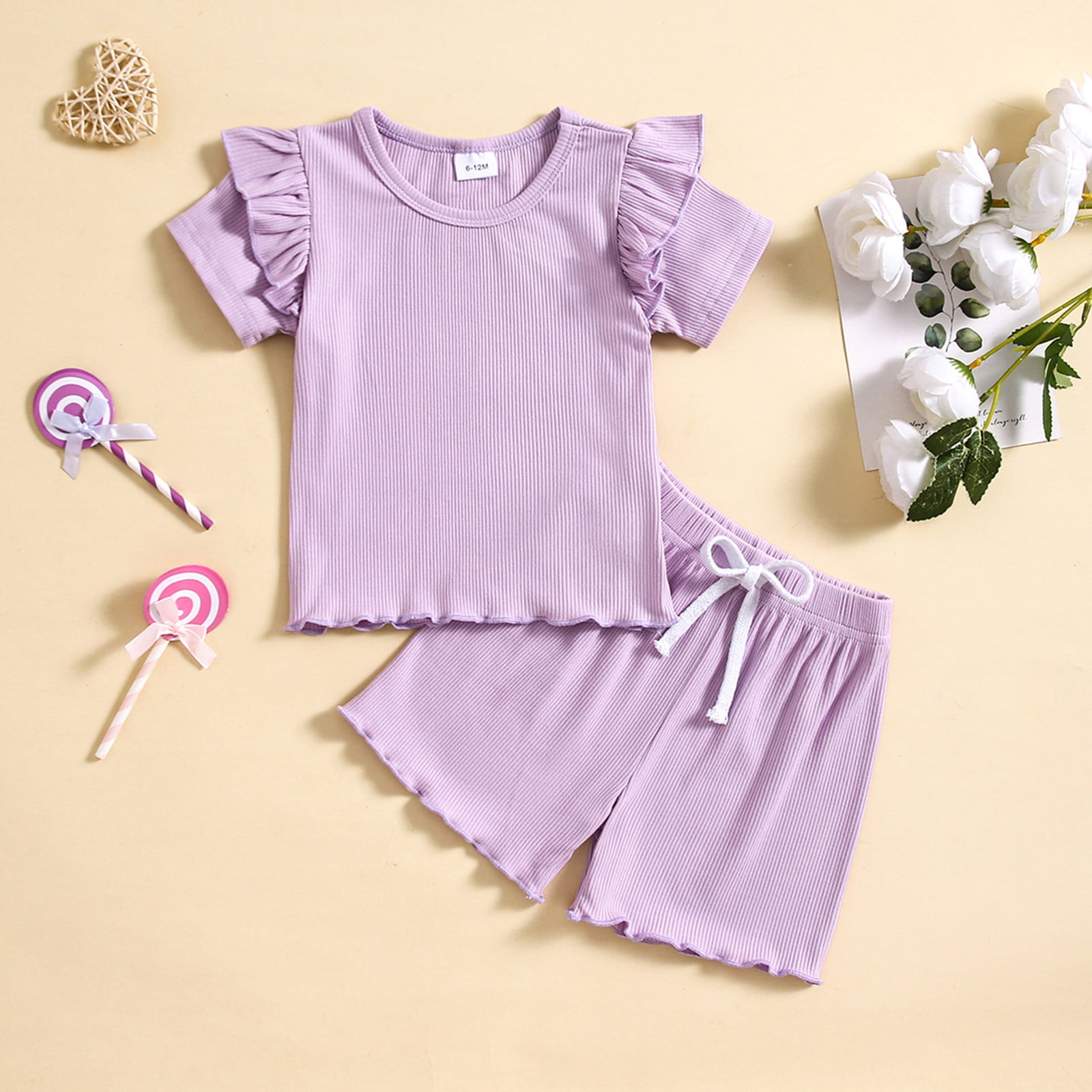AUNVITO Fashion Girls' Casual Short Sleeve Round Neck Collar Botton ...