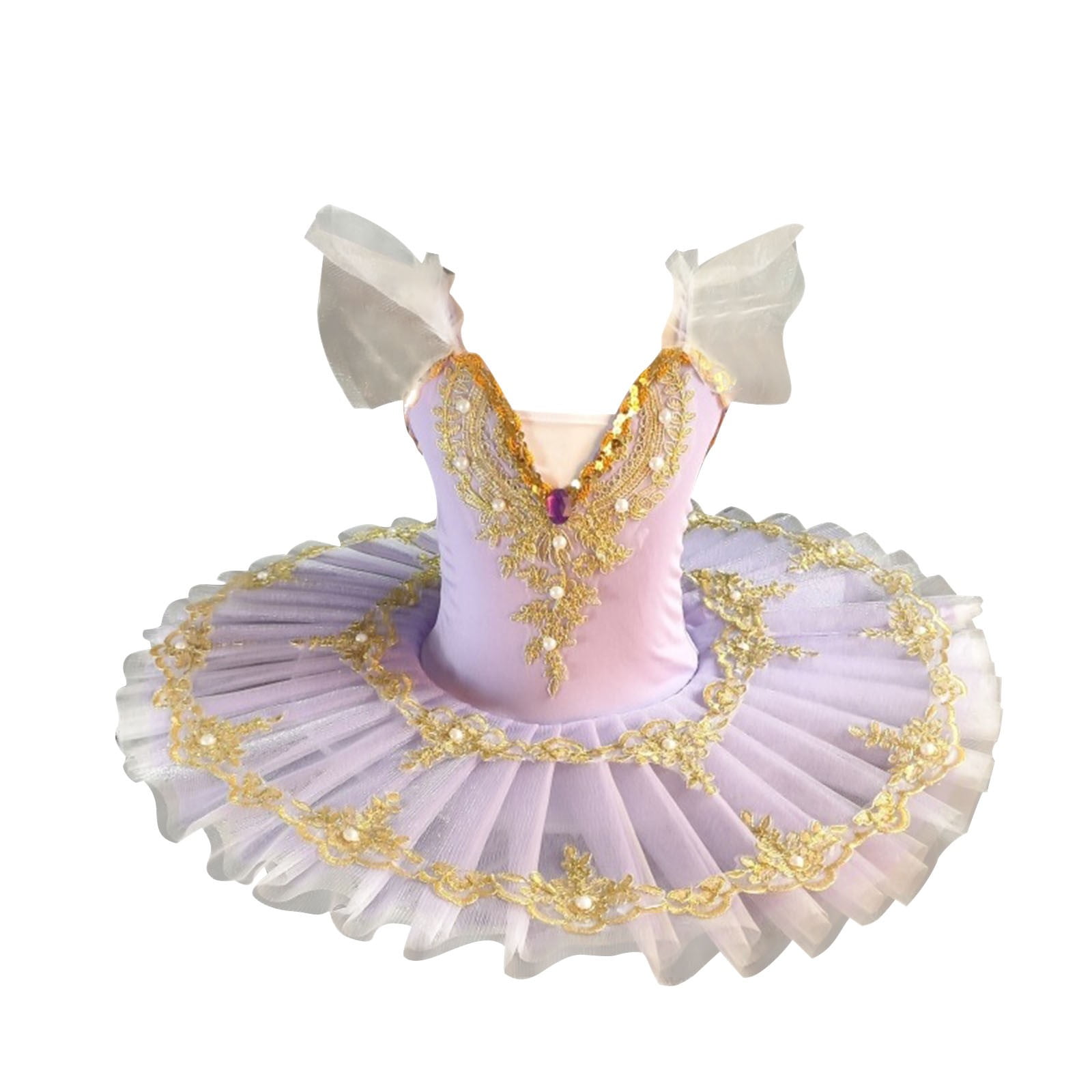 AUNVITO Girls Ballet Tutu Dress Swan-inspired Soft Tulle Puffy ...