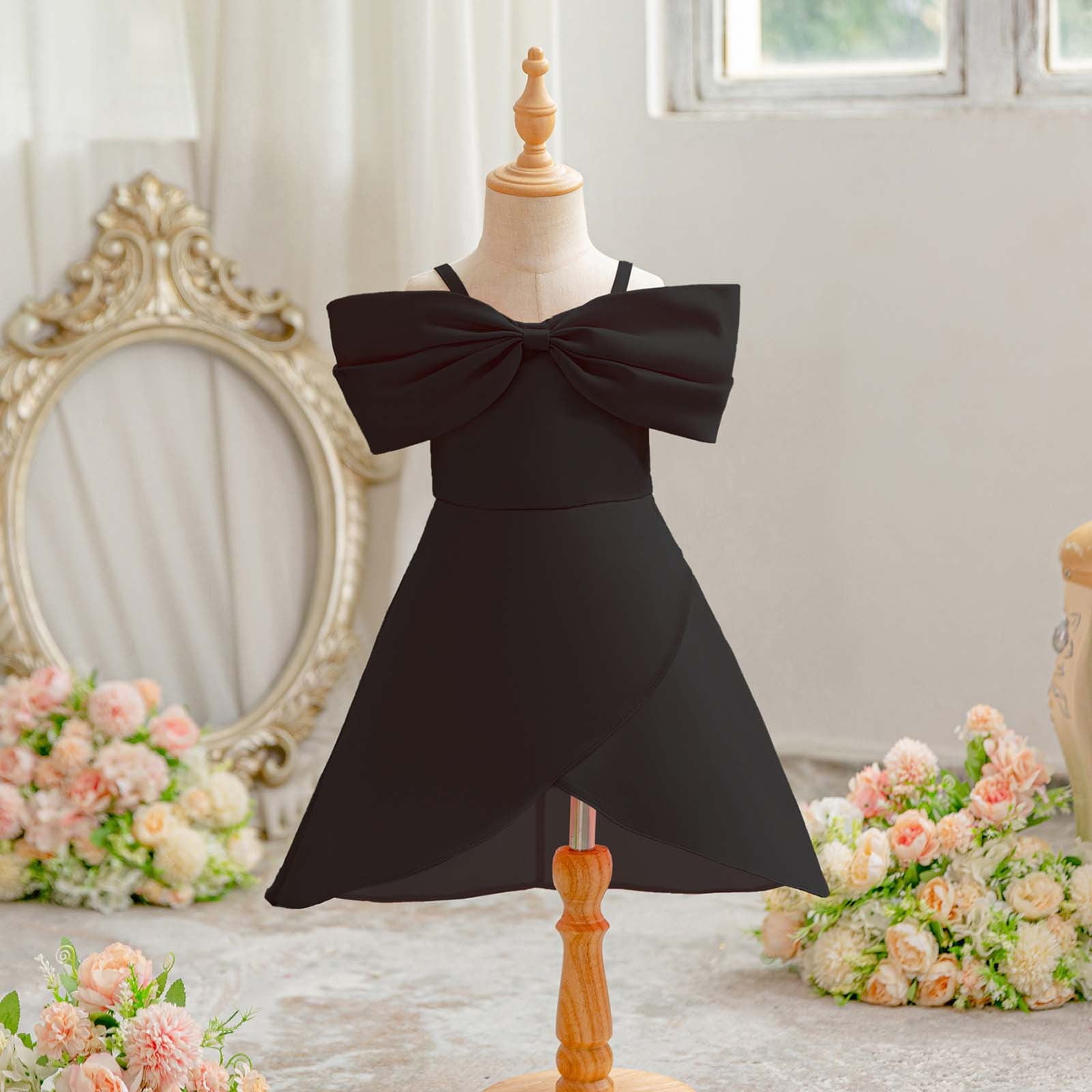 AUNVITO Girls Dresses Children Princess Dress Sleeveless Gown Girl Off ...