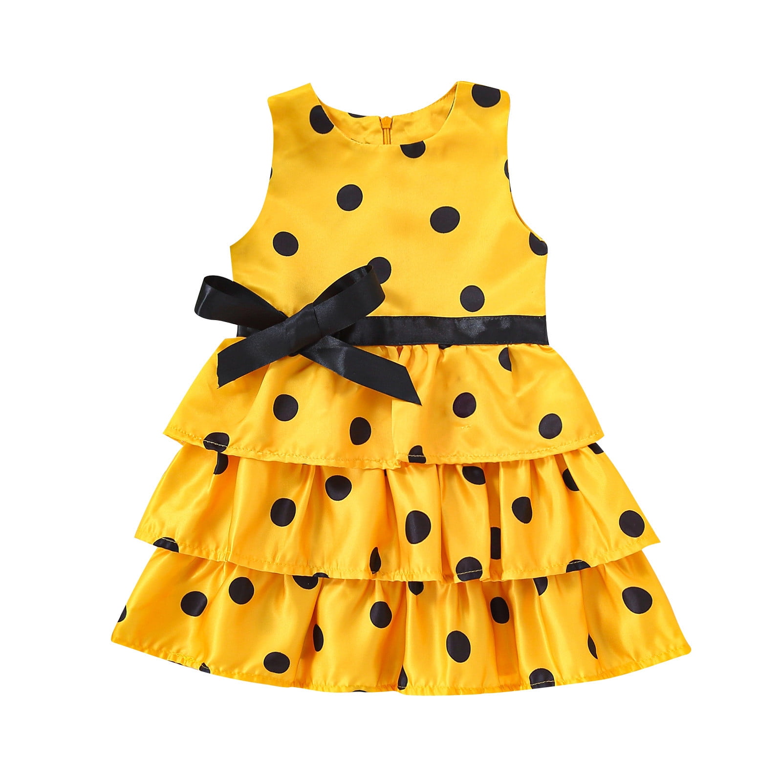 AUNVITO Girls Polka Dots Dress for Church Holiday Pageant Birthday Tea ...