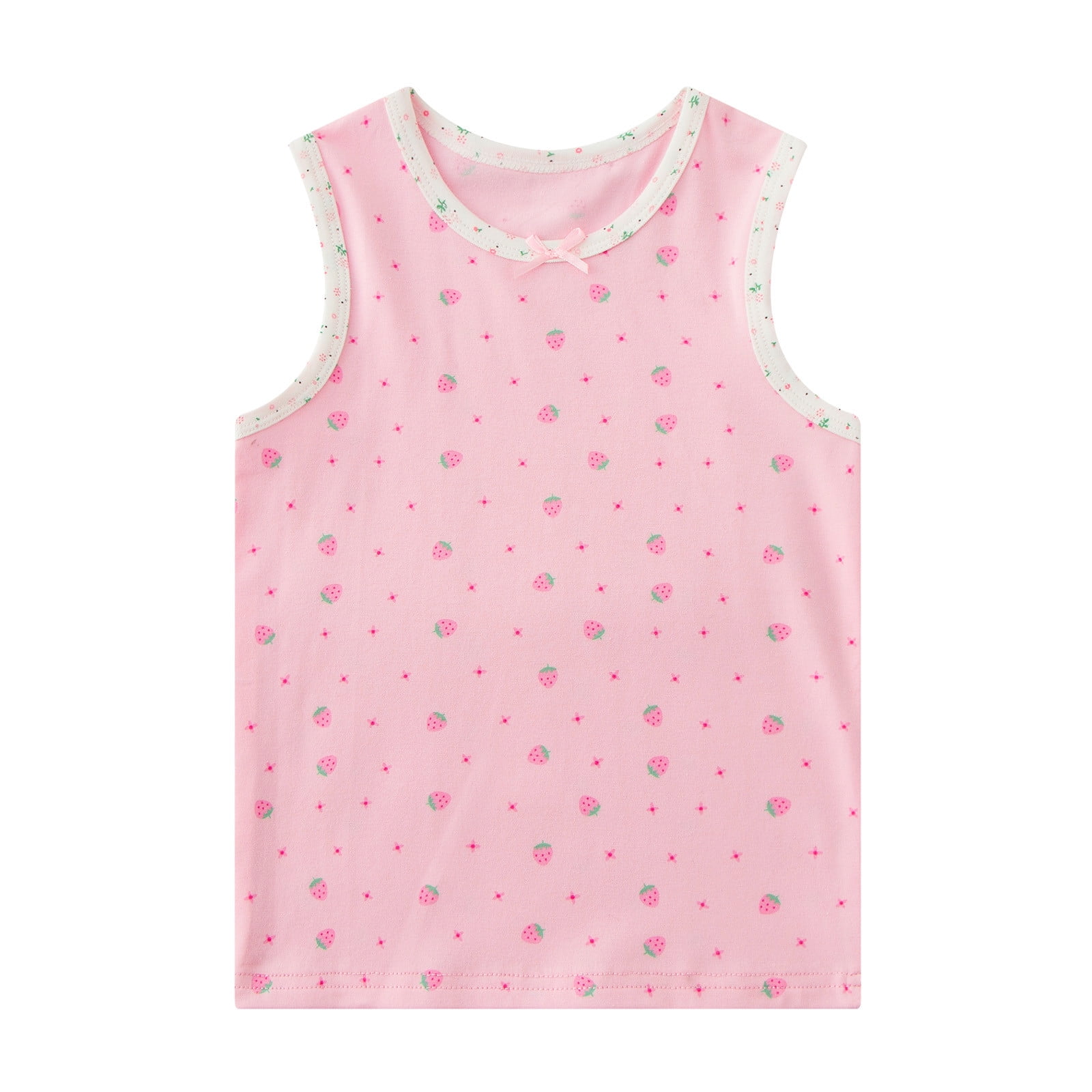 AUNVITO Girls Summer Sleeveless Printed Tank Top 100% Cotton ...