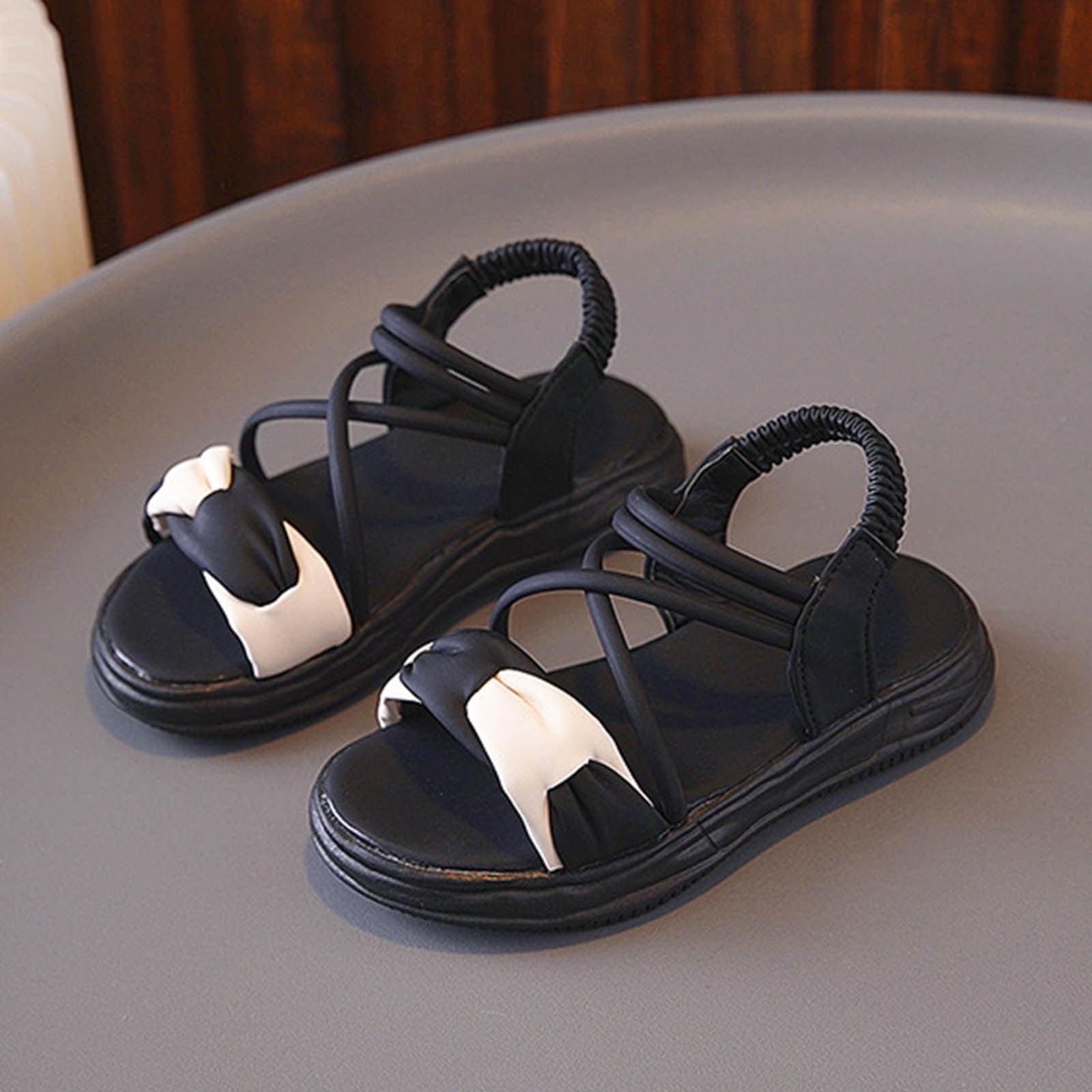 AUNVITO Kids Shoes Fashion Girls' Sandals Roman Shoes Soft Soled Open ...