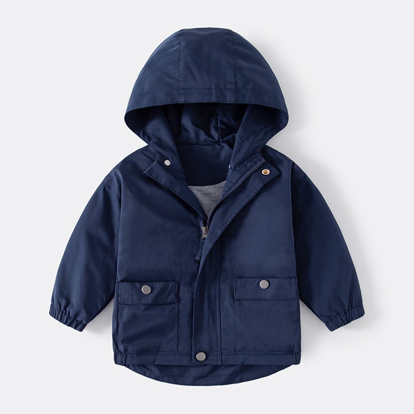 AUNVITO Kids Windbreaker Jacket Waterproof Lightweight Loose Fit with ...