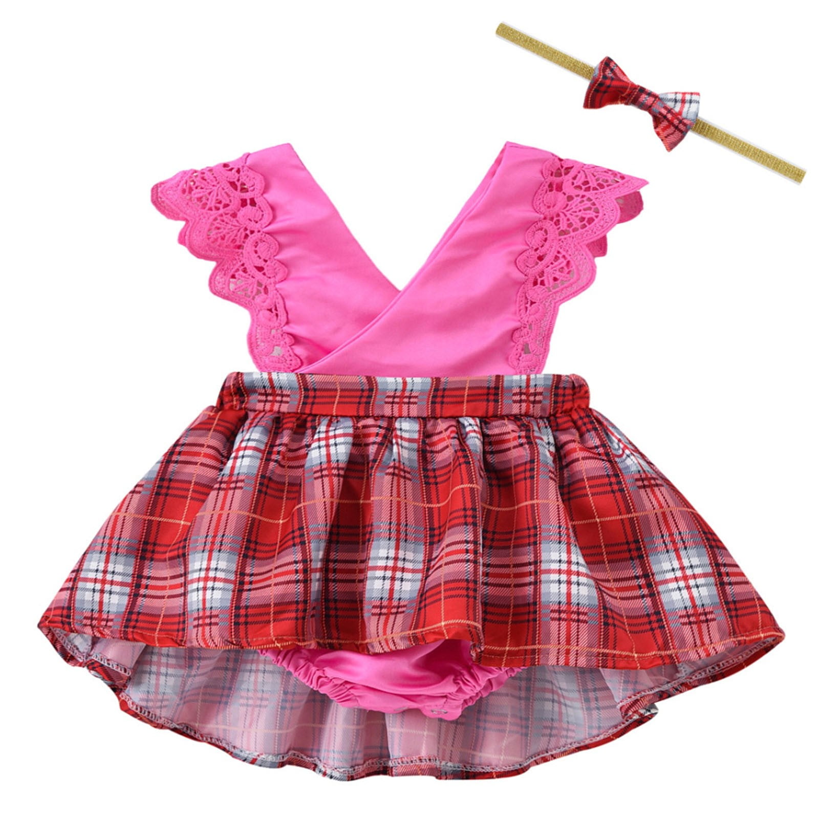 AUNVITO Little Girls Dresses Children's Bear Printed Sunscreen Clothes ...