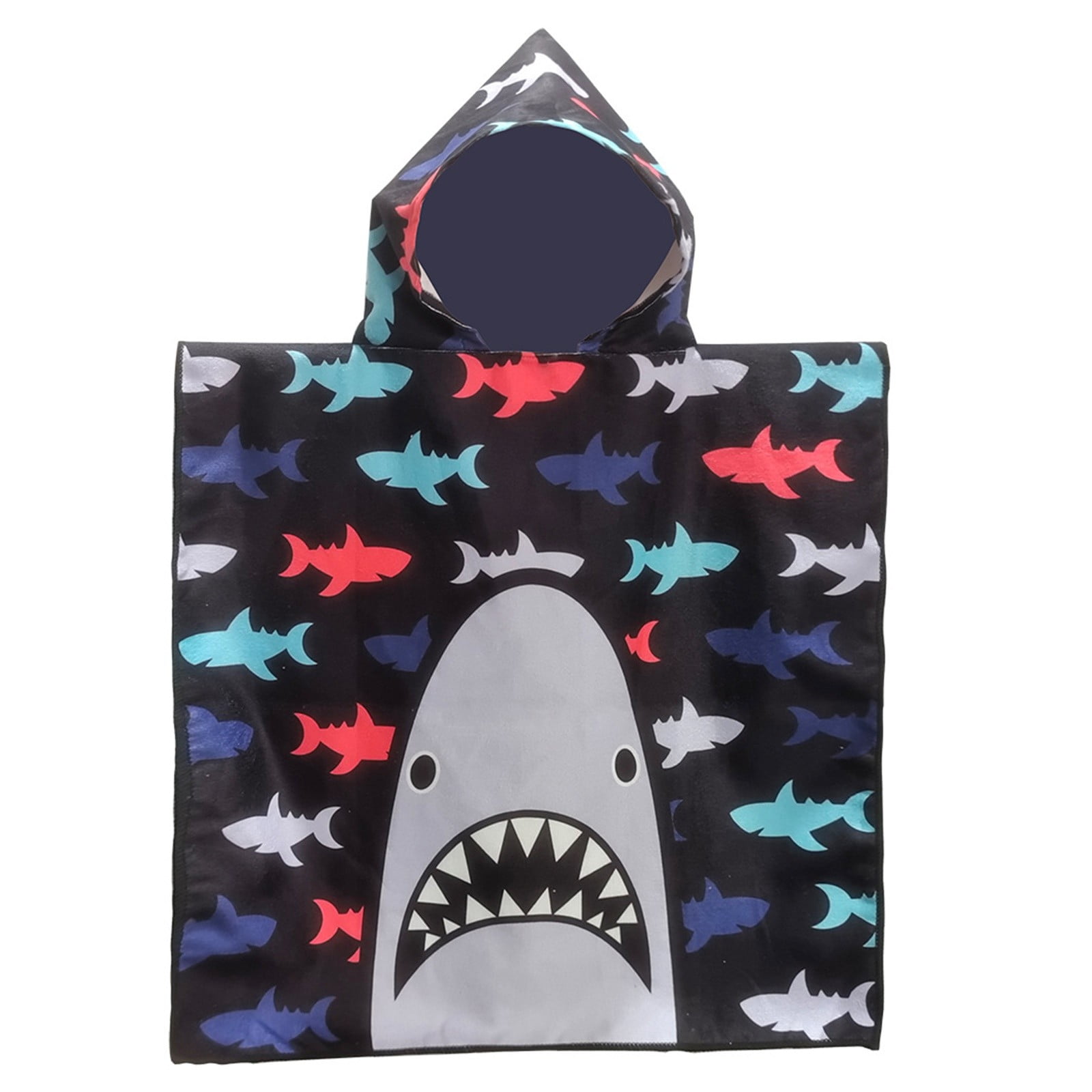 AUNVITO Ocean Theme Cover-ups for Big Kids Hooded Bath Poncho Towels ...