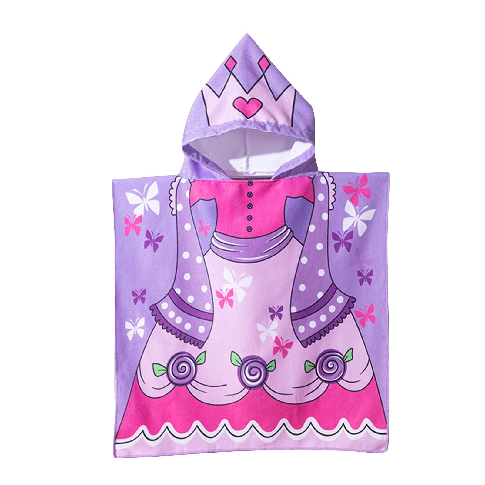 AUNVITO Ocean Theme Cover-ups for Big Kids Hooded Bath Poncho Towels ...