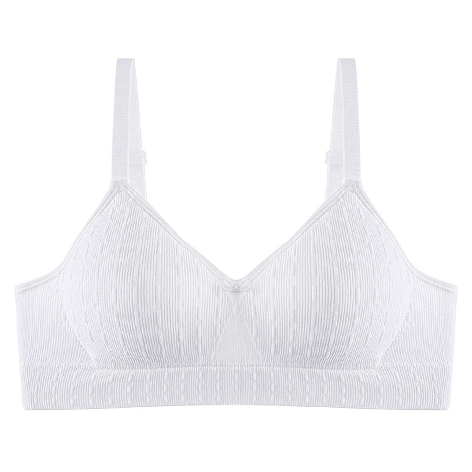 AUNVITO Teen Girls Supportive Bra Comfortable Breathable Fixed Cup ...