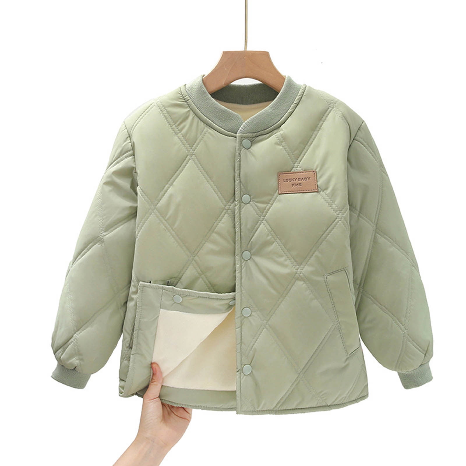 AUNVITO Winter Warmth Unisex Kids Padded Cotton Coat 3-15Y Heavyweight ...