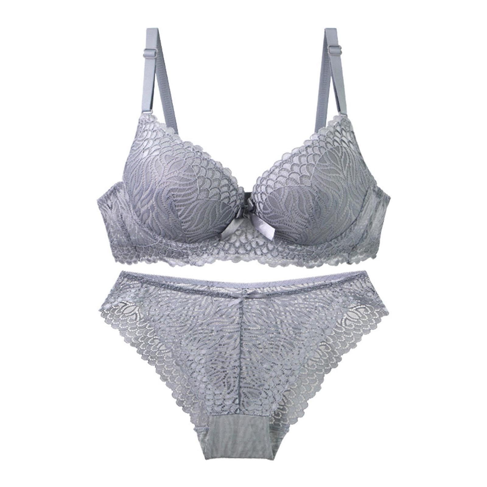 AUNVITO Women's Underwire Push-Up Bra Anti-Sagging Soft Cup with High ...