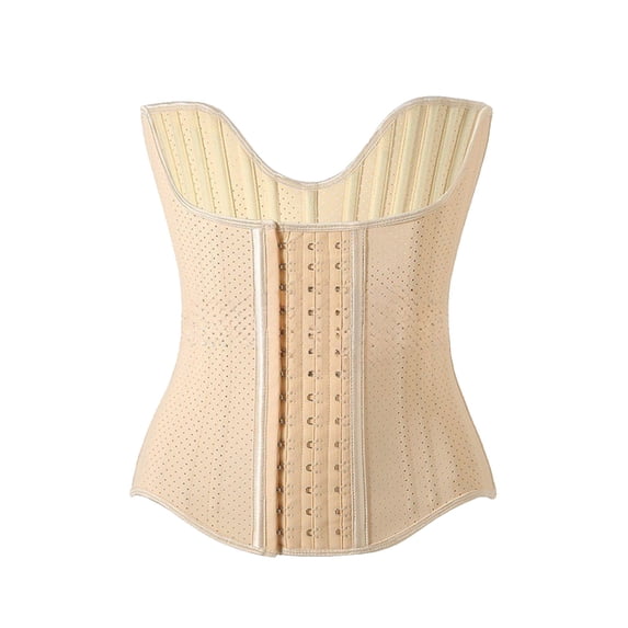 AUNVITO Women's Waist Trainer Lace Shapewear Corset Slimming Body ...