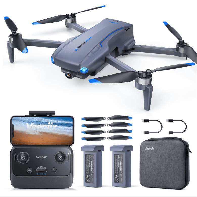 AUOSHI 4K Foldable Drone for Adults & Beginners – Brushless Motor ...