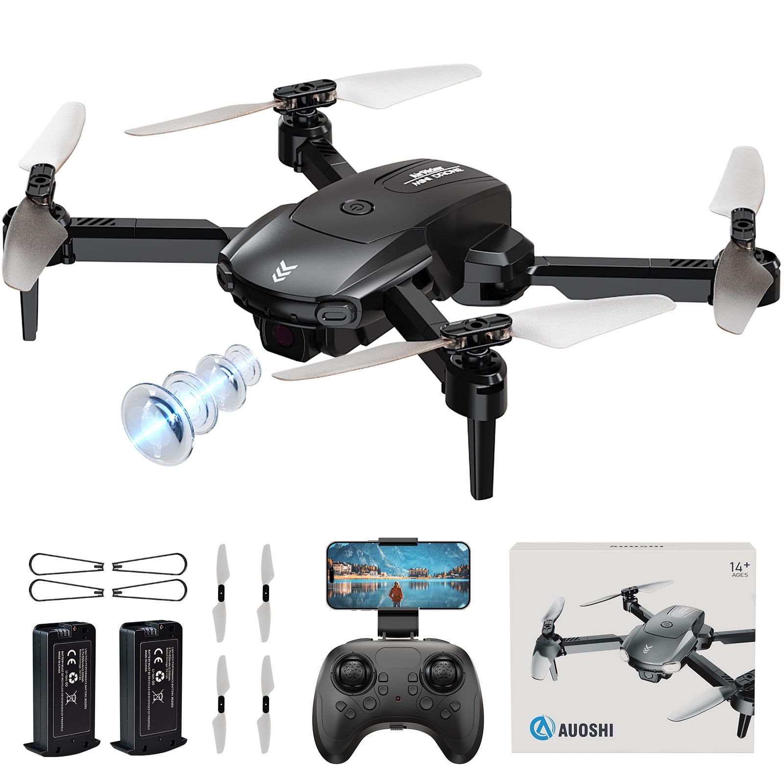 AUOSHI Upgraded Mini Drone with 1080P WiFi Camera for Kids & Beginners ...