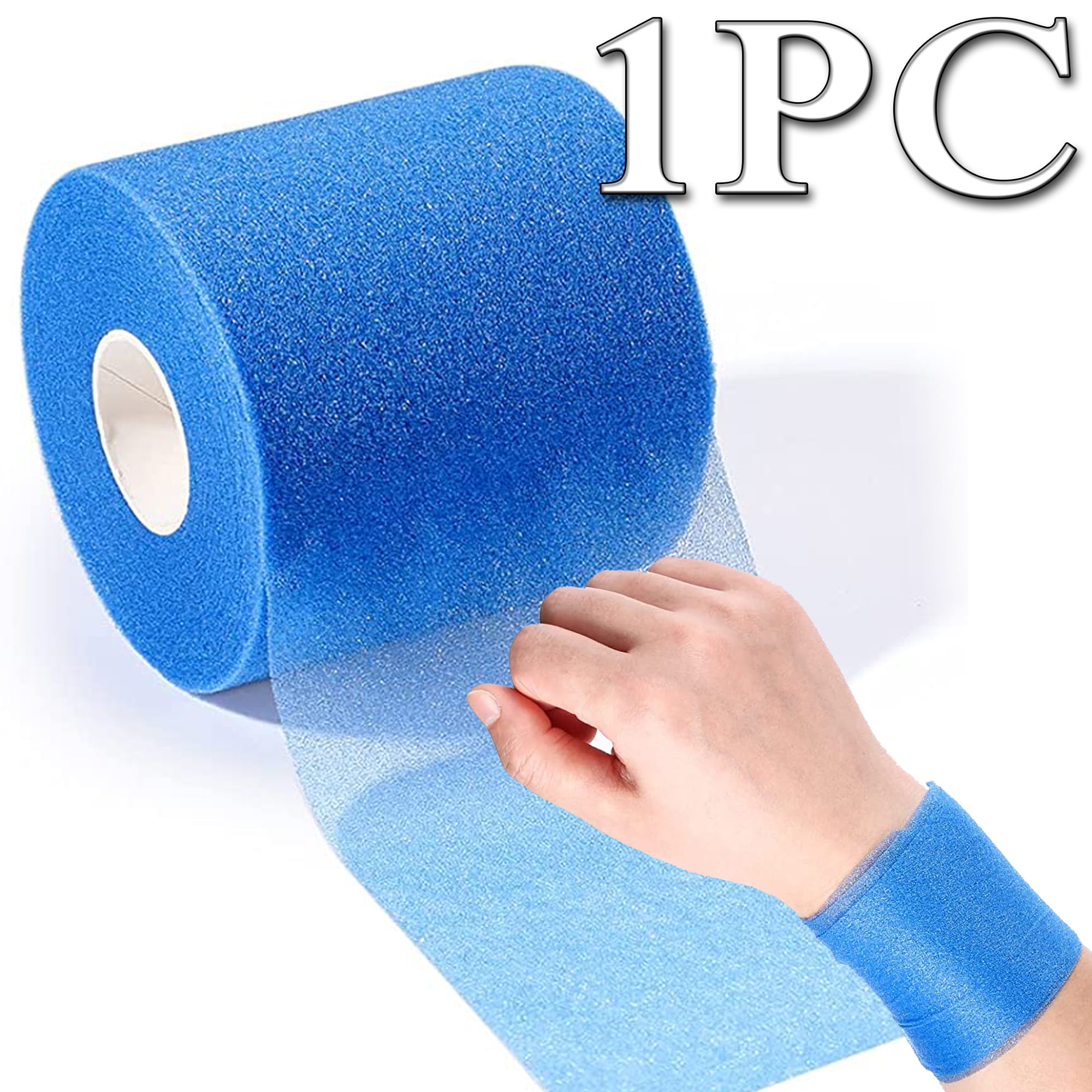 AUQ 1 Pieces Pre Wrap Tape for Hair Foam Underwrap Tape Sports Pre-wrap ...
