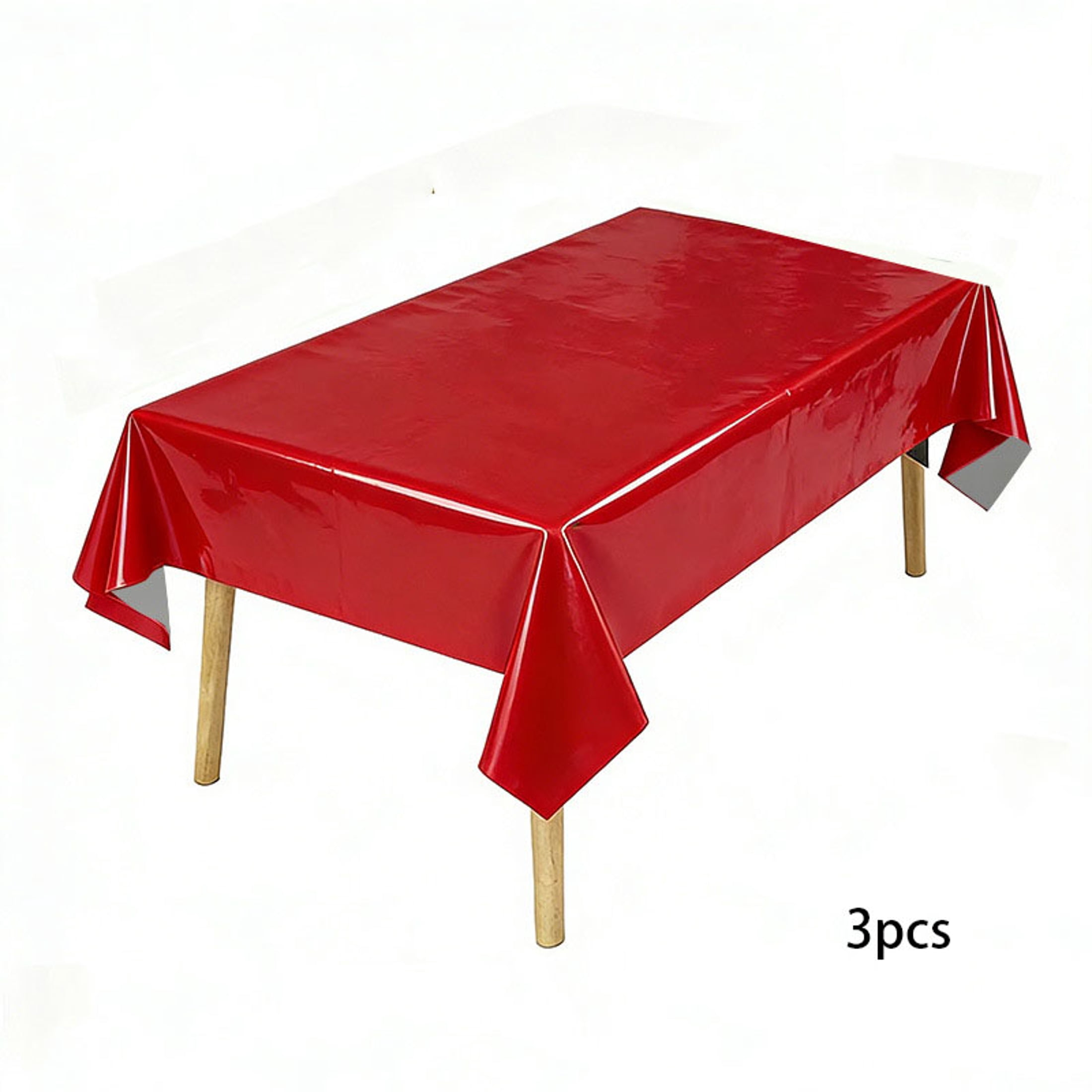 AUQ 10 Pack Premium Disposable Plastic Tablecloth 54" X 108" Rectangle ...