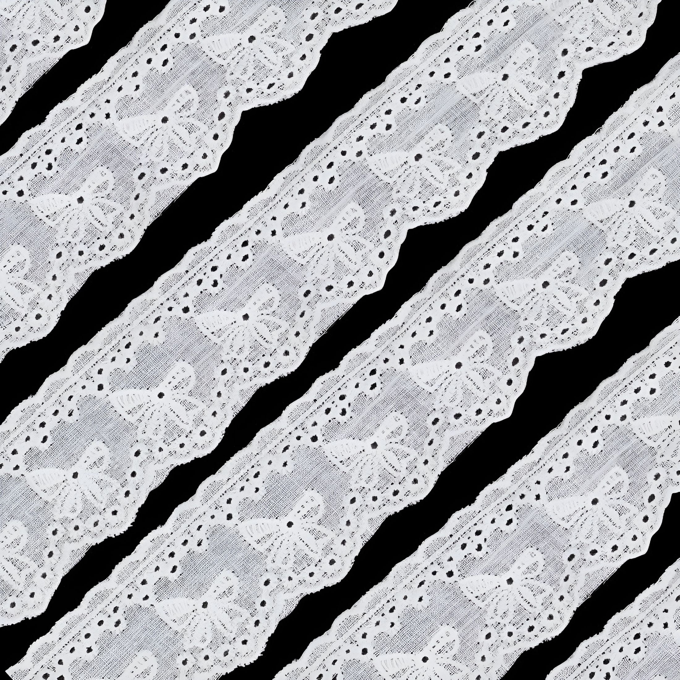 AUQ 2026 New 10 Yards White Lace Ribbon 1.34 Inch Wide Eyelet Lace Trim ...