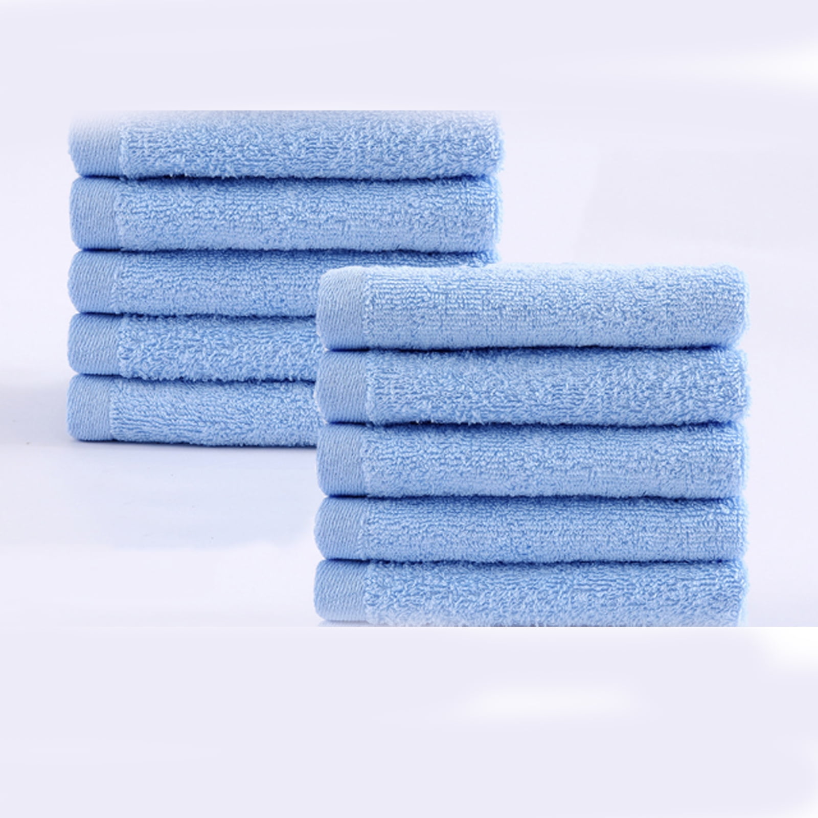 AUQ 10Pcs Bamboo Washcloths Towel,Super Absorbent Baby Wash Cloths,Eco ...