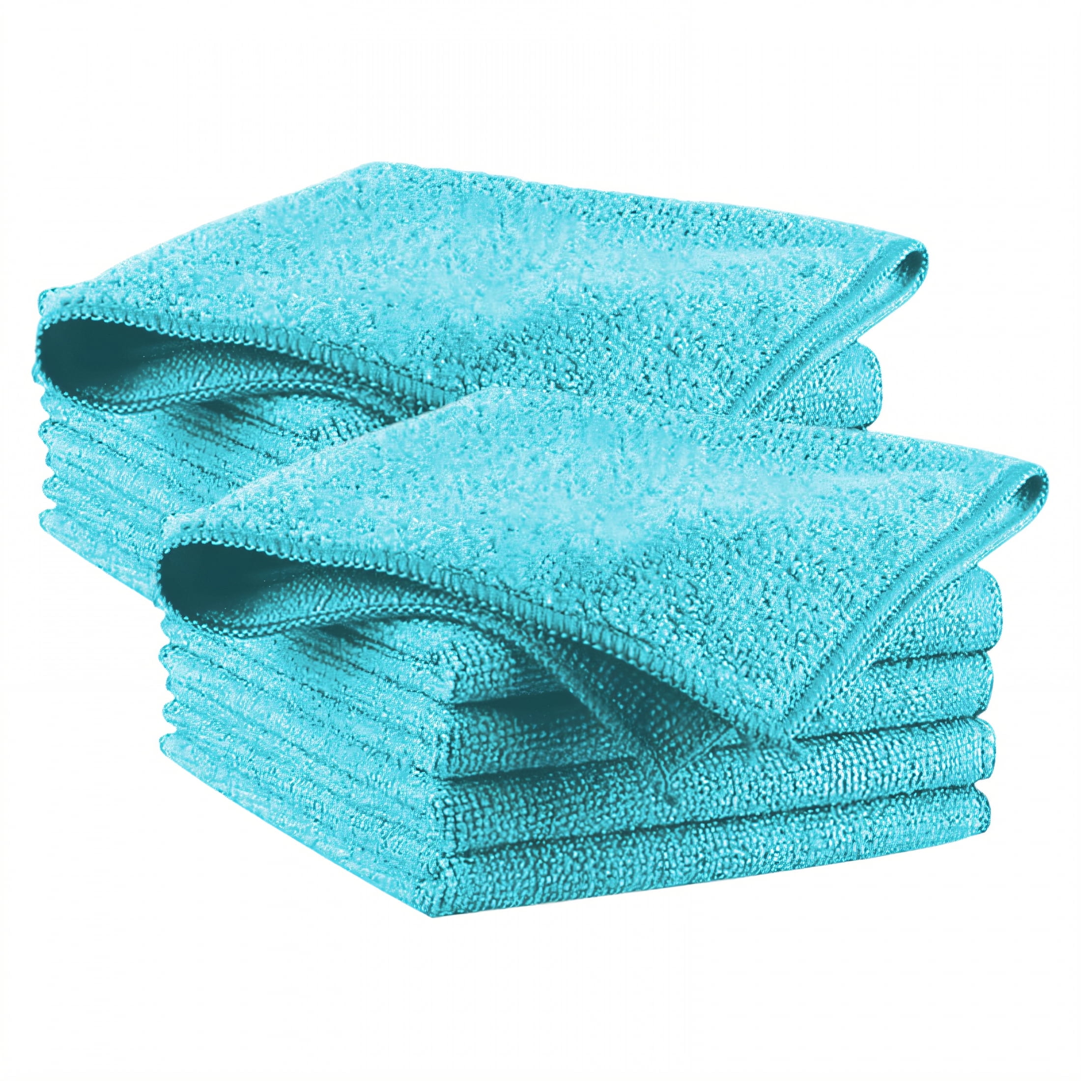 AUQ 10Pcs Cleaning Rags,Fast Cleaning Speed Microfiber Towel,No Residue ...