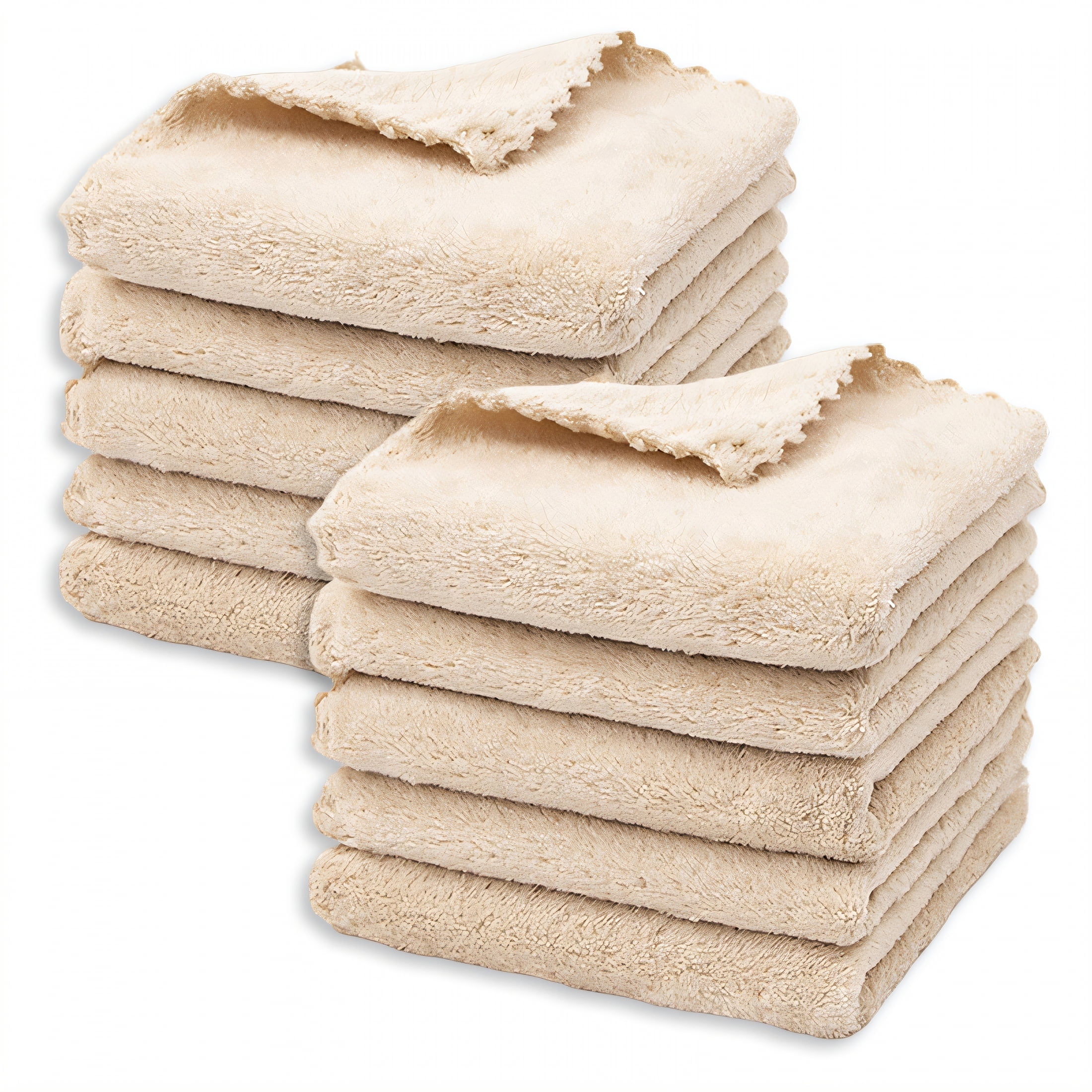 AUQ 10Pcs Cleaning Rags,Quick Oil Removal Microfiber Towel,Seamless ...