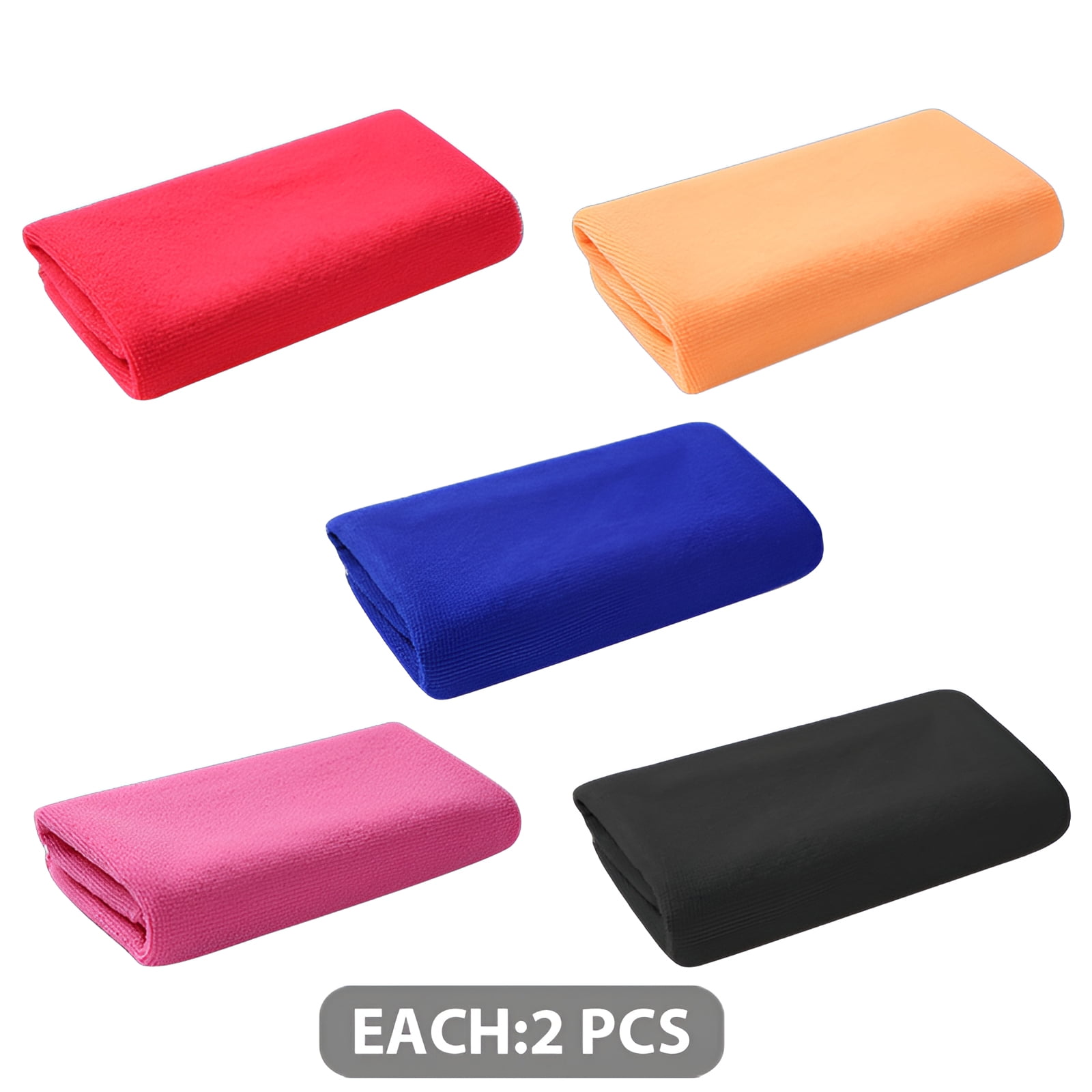 AUQ 10Pcs Microfiber Towel Enhanced Adsorption Properties Face Towels ...