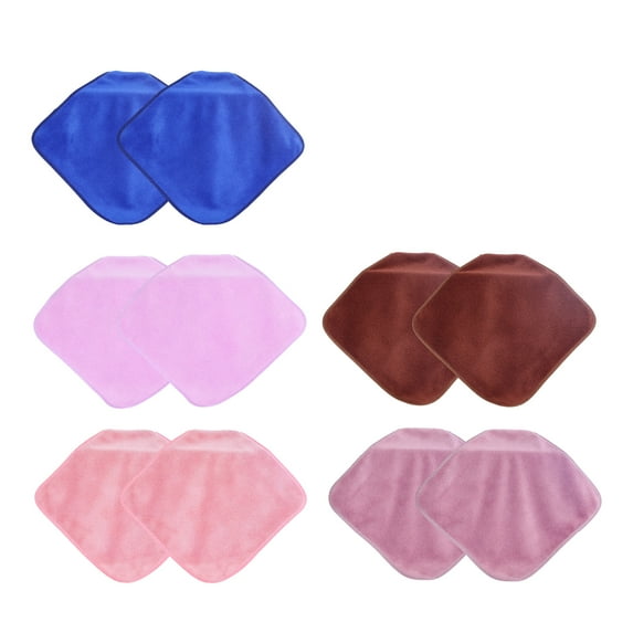 AUQ 10Pcs Wash Cloth,Absorbent Quick Dry Fabric Face Cloths,Tight Even ...