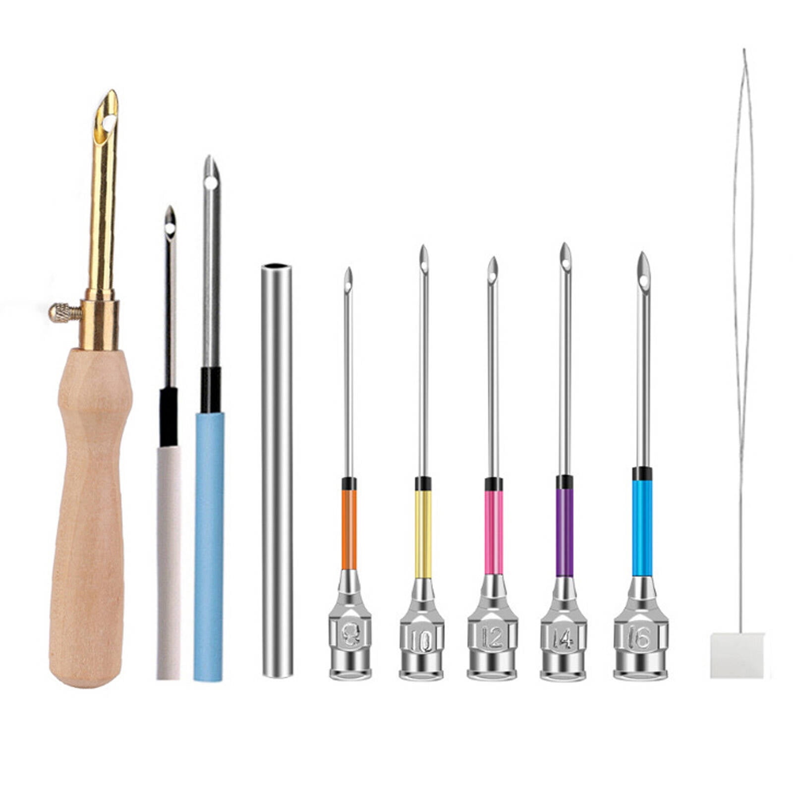 AUQ 11 Pcs Punch Needle Kit,Professional Use Punch Needle Kits Adults ...