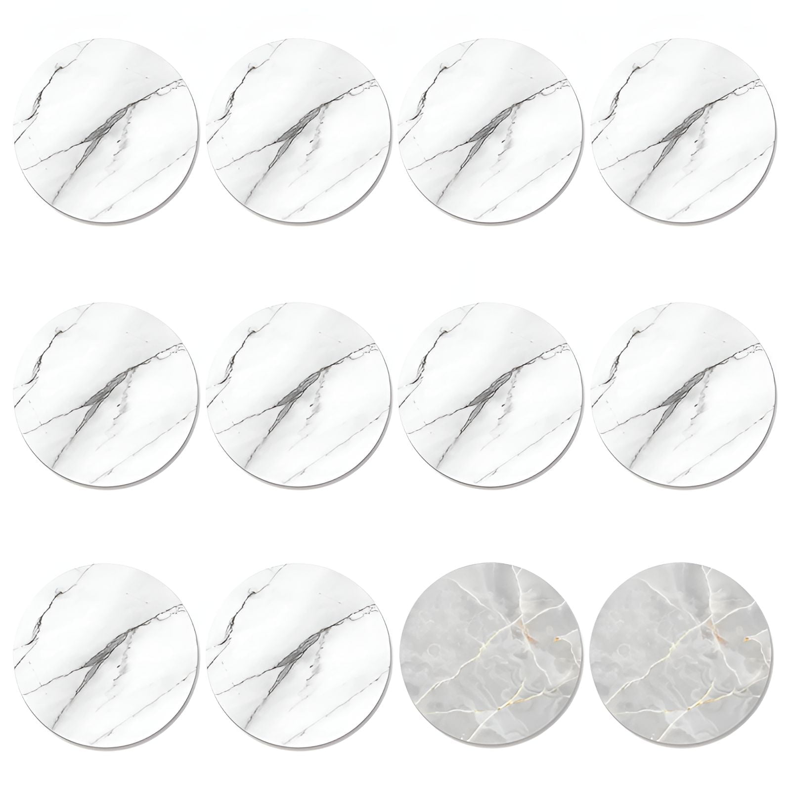 AUQ 12Pcs Coasters,Compact & Portable Wood Coasters,Sustainable ...