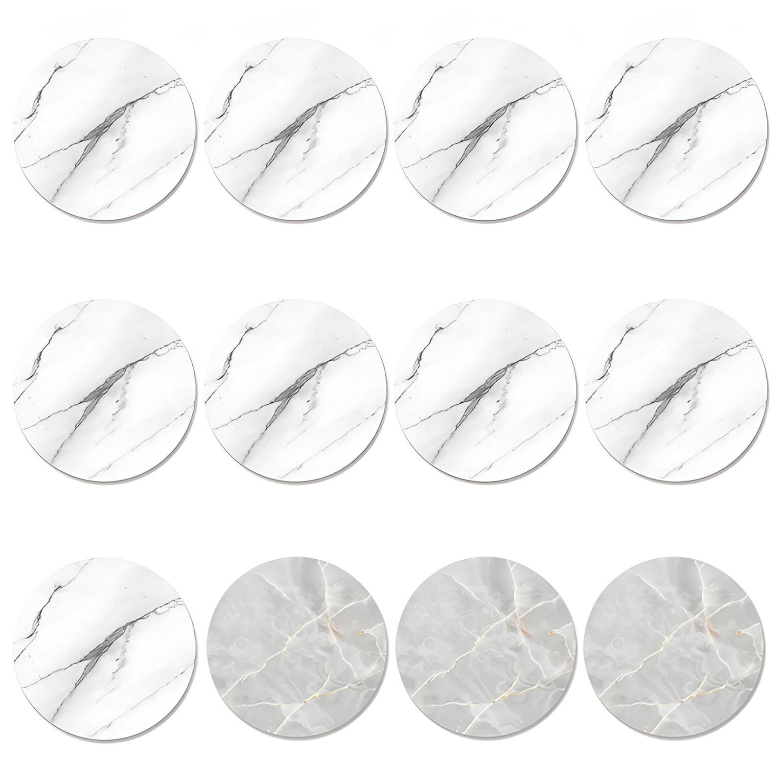AUQ 12Pcs Coasters,Creative Design Cork Coasters,Eco-Friendly Material ...