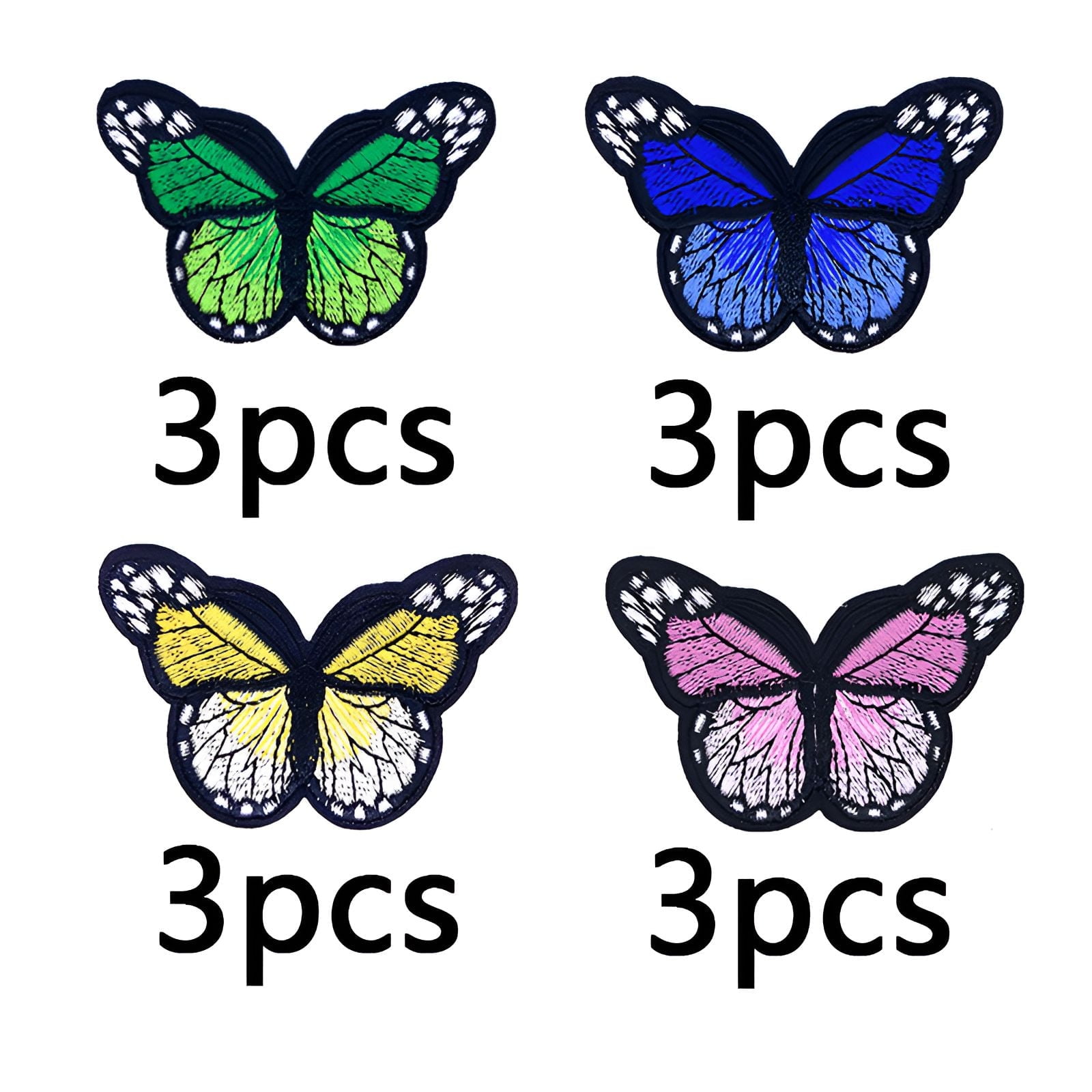 AUQ 12Pcs Iron on Patches,Neat Wiring Animal Embroidery Decal,Neat ...