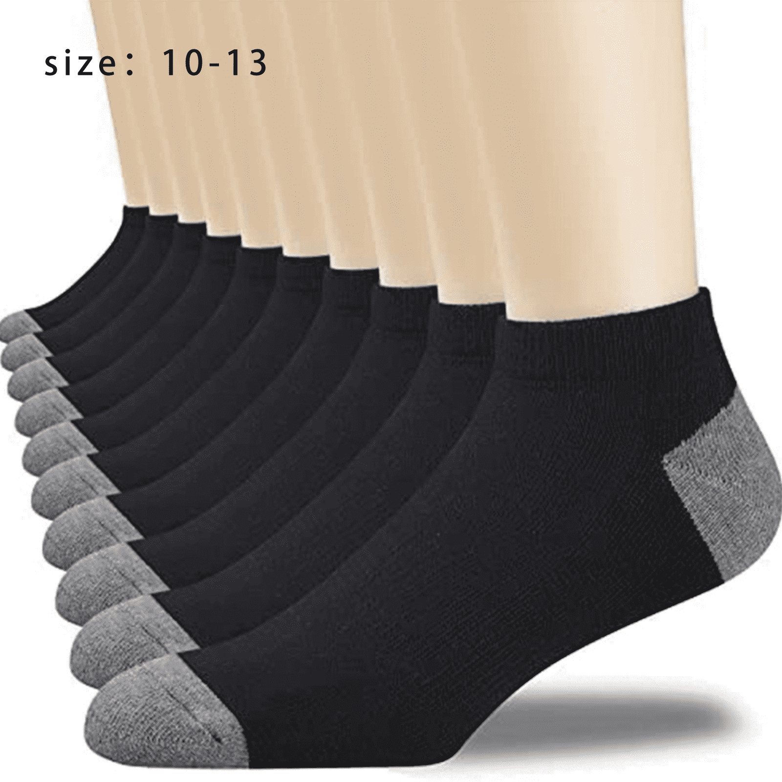 AUQ 12Pcs Socks for Men,Trendy Colorblock Grip Socks,Breathable ...