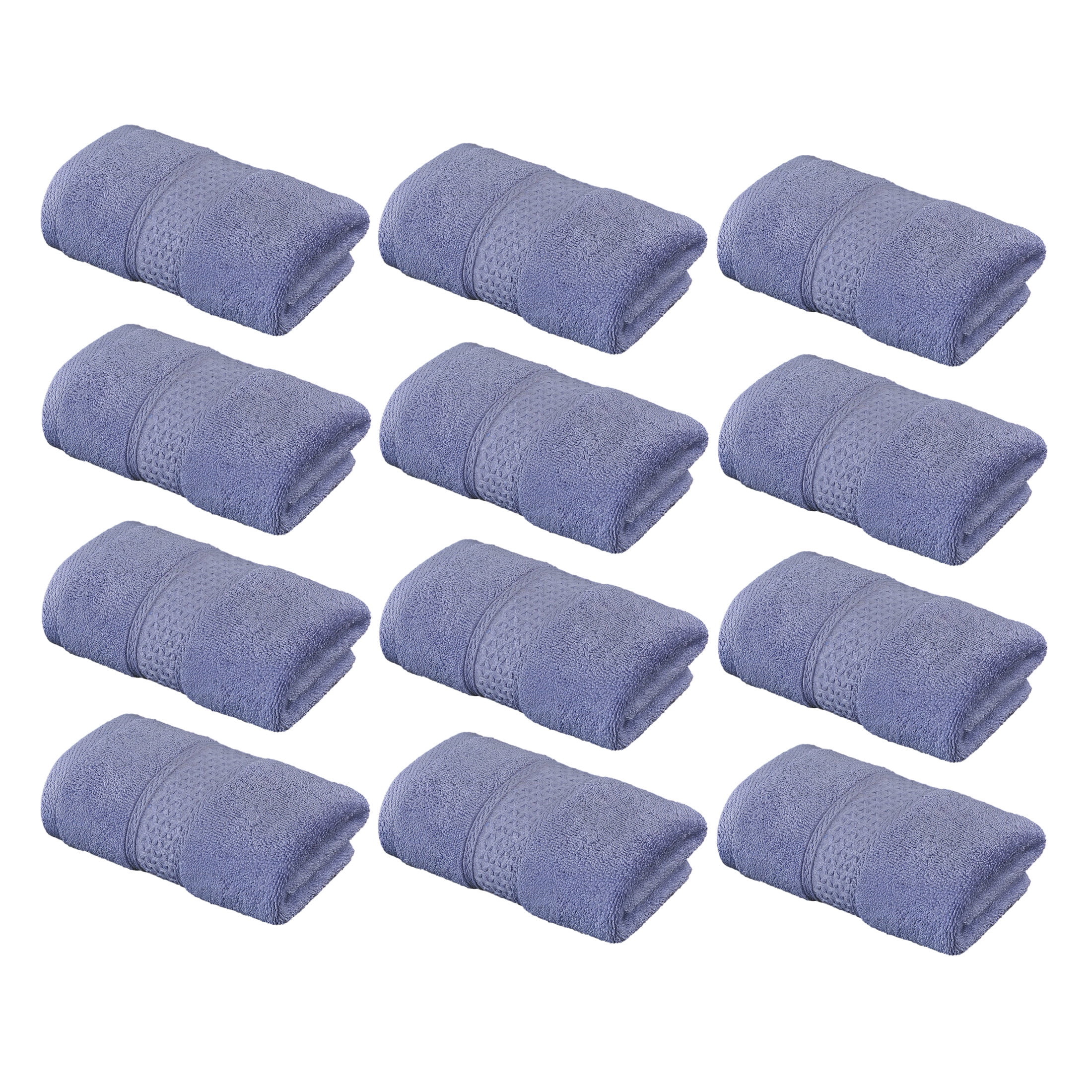 AUQ 12Pcs Wash Cloth,Even Precision Thread Work Wash Rags,Compact Loop ...