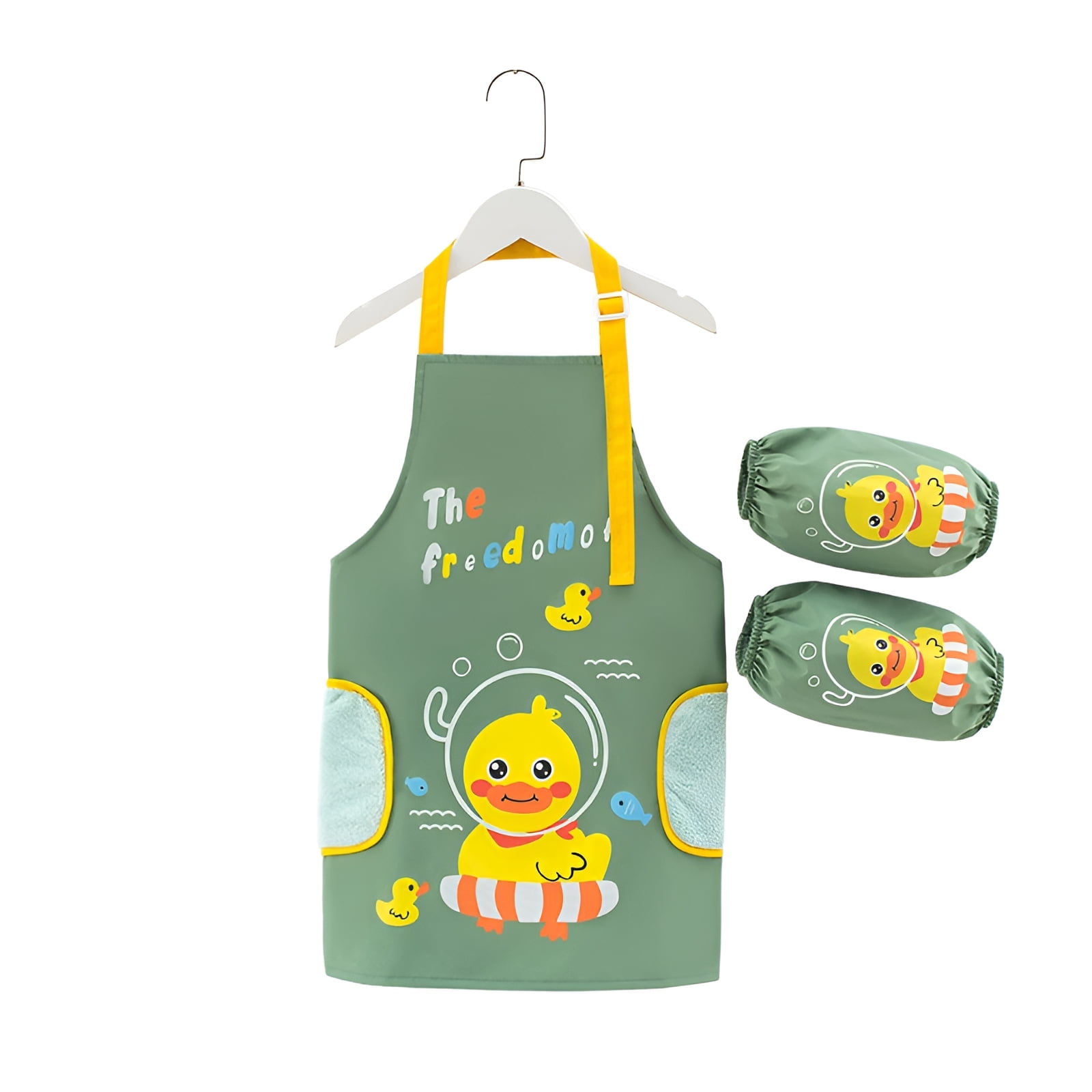 AUQCO Kids Apron,Polyester Kids Apron for Cooking,Children Aprons for ...