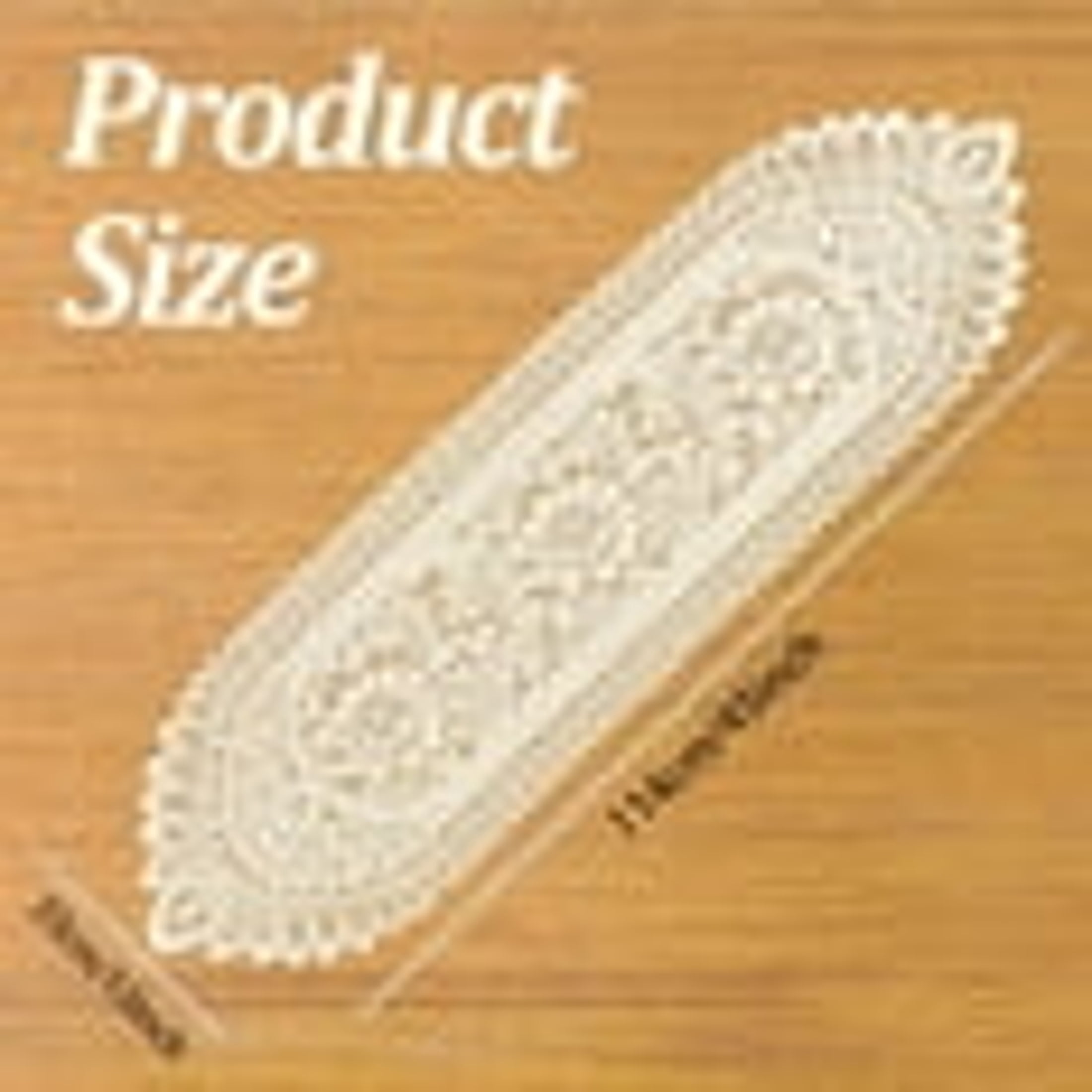 AUQ 2 Pack Cotton Crochet Lace Rectangular Table Runner,Dresser Scarf ...