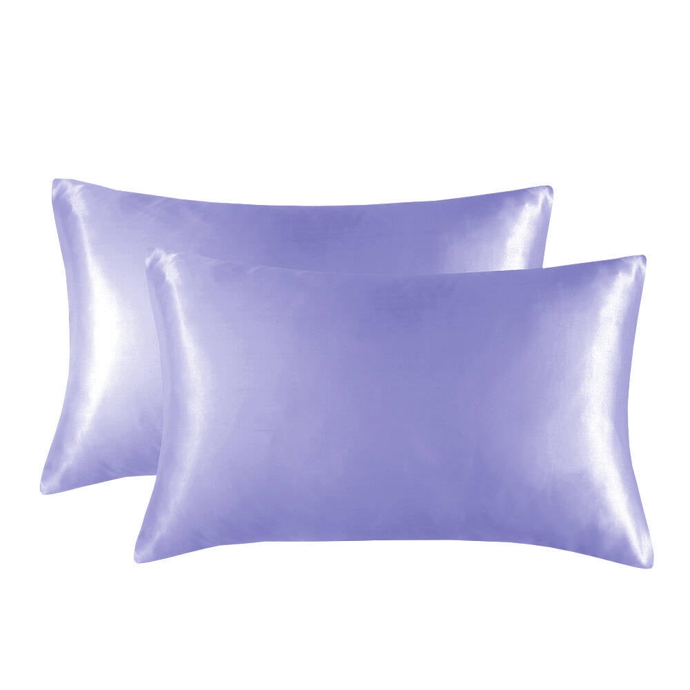 AUQ 2 Pcs Silk Pillow Cases,20"×36" Elastic Recovery Satin Pillowcase ...