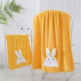AUQ 2 Piece Easter Bunny Towel Set,Cute Rabbit Bath Towel and Hand ...