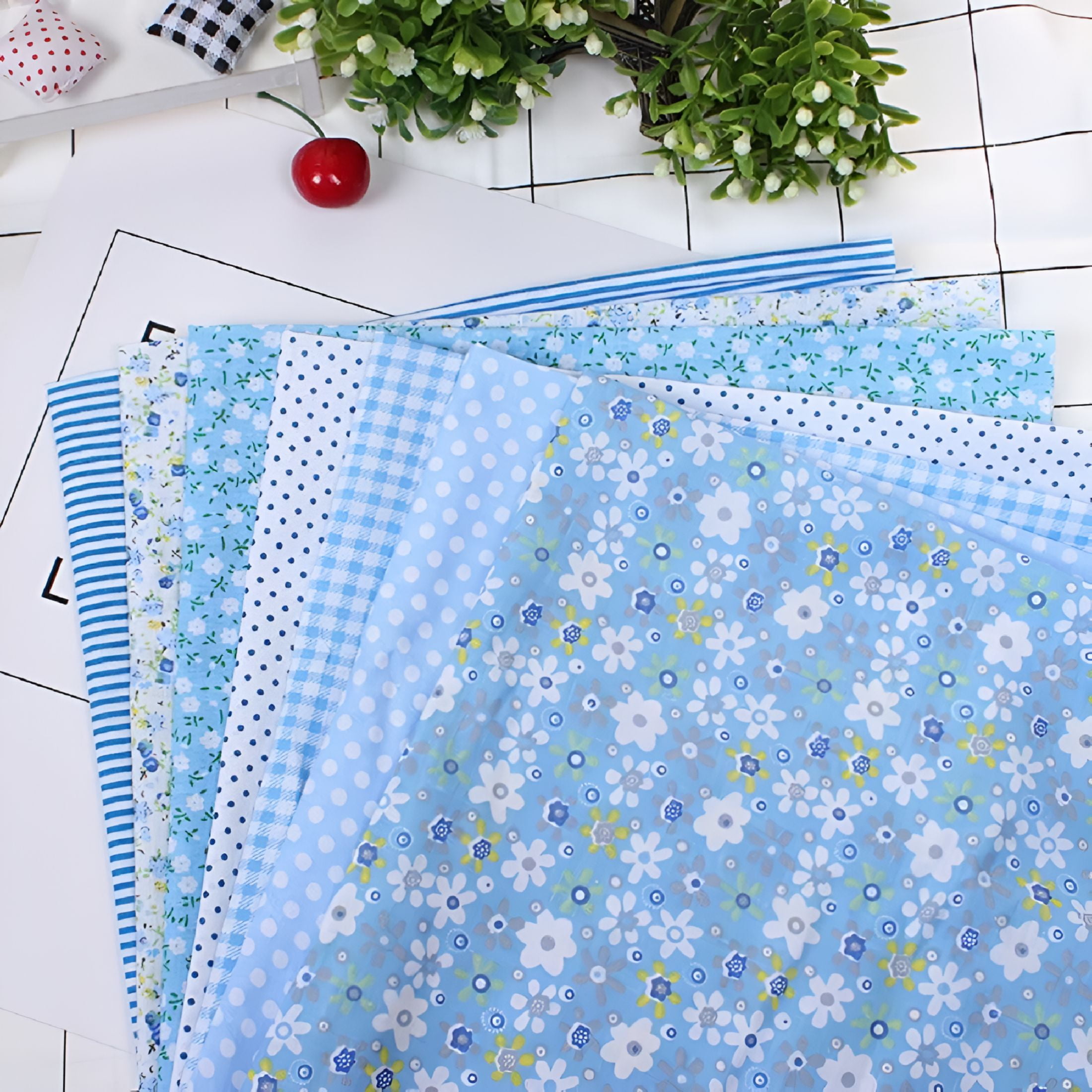 AUQ 2026 New 14Pcs Assorted Fat Quarter Bundle Quilt Quilting Cotton ...