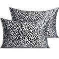 AUQ 2026 New 2 Pack Silky Satin Standard Pillowcases for Hair and Skin ...