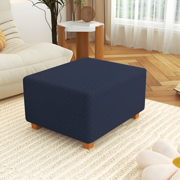 AUQ 2026 New 23-31In Ottoman Cover Jacquard Design High Stretch Folding ...