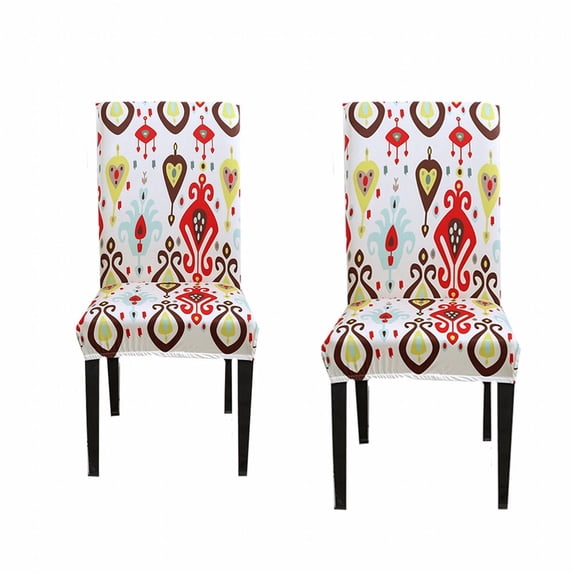 AUQ 2026 New 2Pcs Chair Seat Covers High Elasticity Design Chair Covers ...